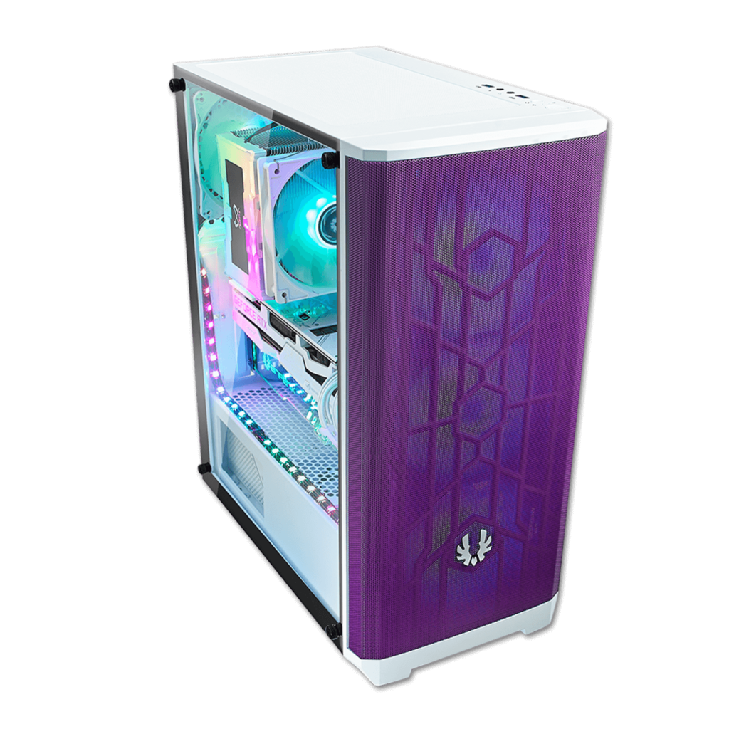 CASE (เคสคอม) BITFENIX NOVA MESH SE TG 4 ARGB WHITE-PURPLE - THREE B ...